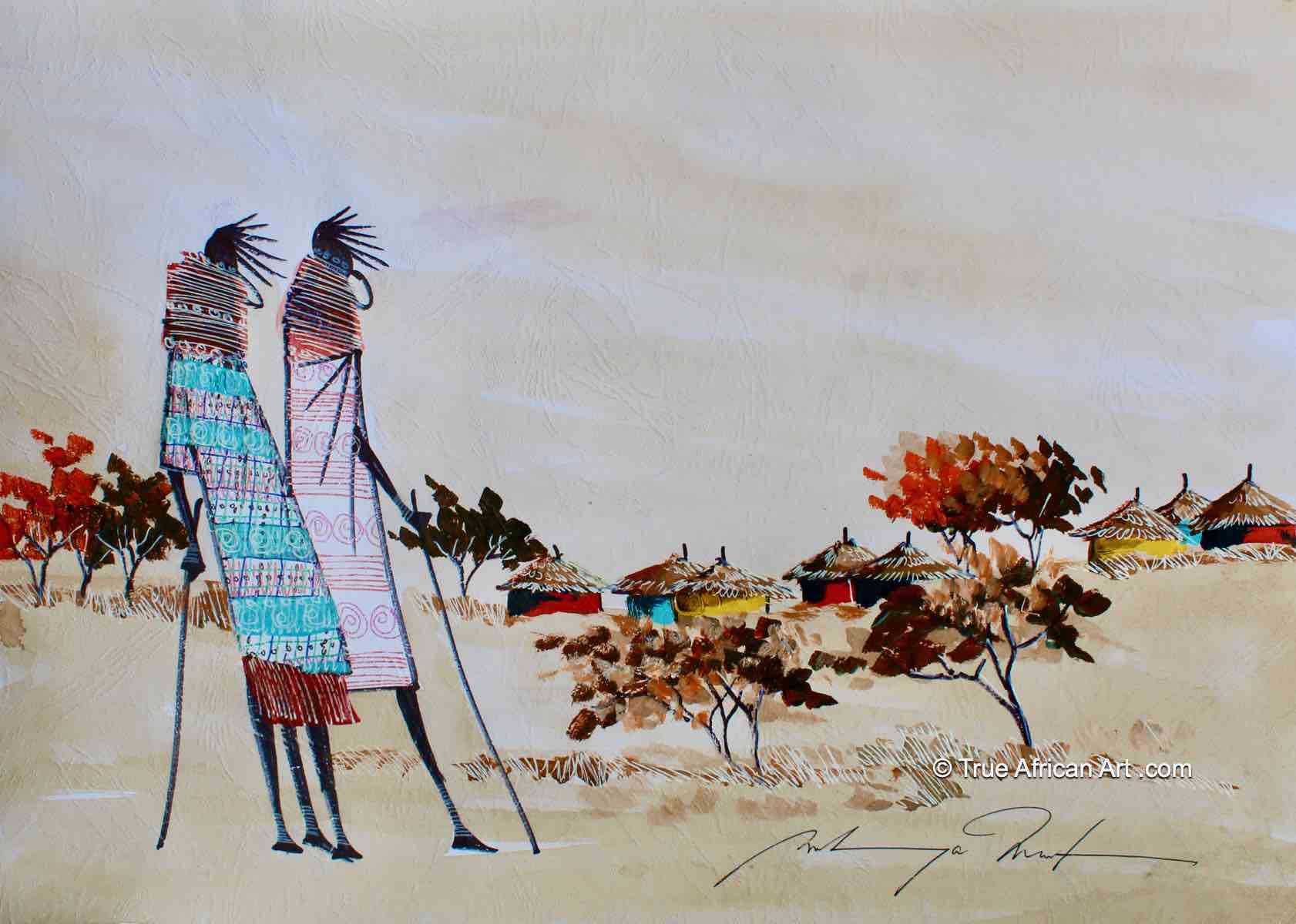 Martin Bulinya African Paintings for Sale | True African Art