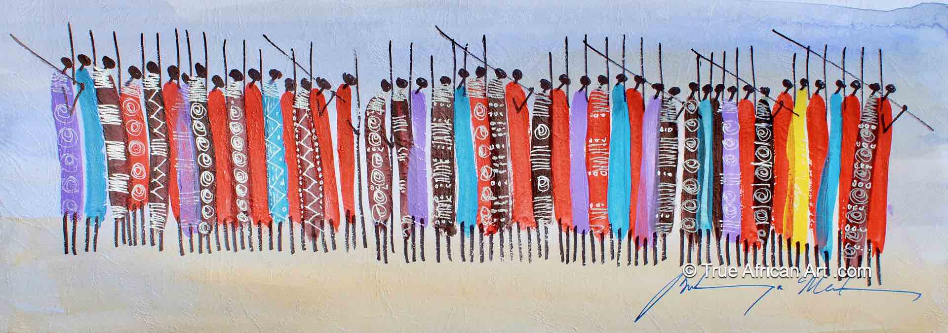 Martin Bulinya African Paintings for Sale | True African Art