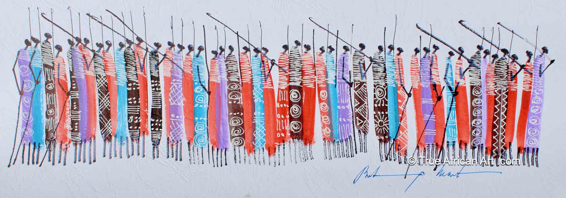 Martin Bulinya African Paintings for Sale | True African Art