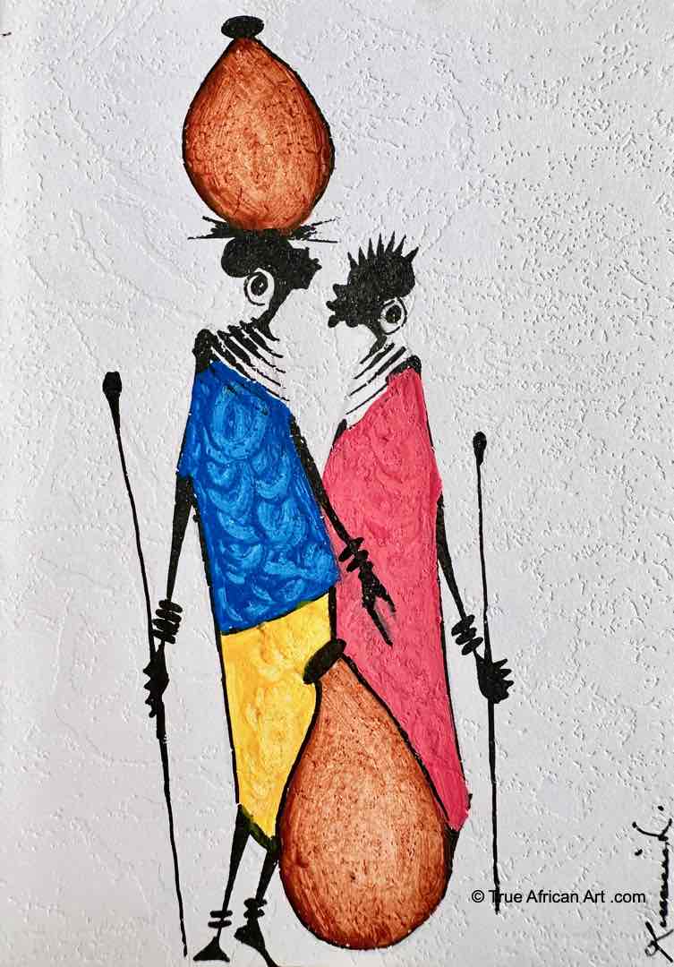 Hand painted African Greeting Card | C-298 – True African Art
