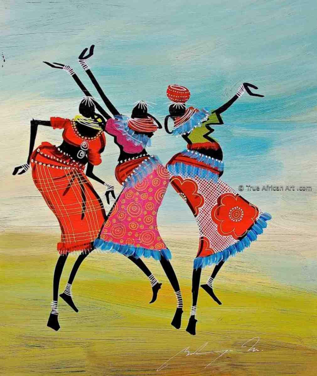 African Dance Drawing