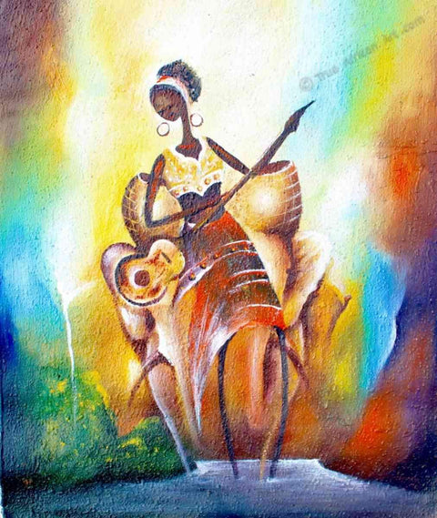 Willie Wamuti from Kenya paints "Inspired" – True African Art