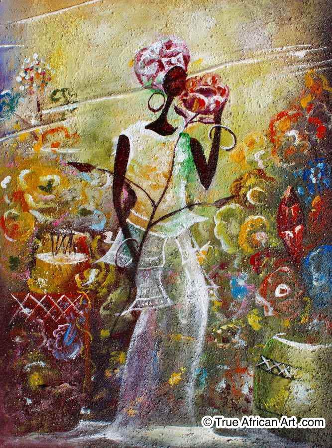 African Paintings of Women for Sale by Willie Wamuti – True African Art