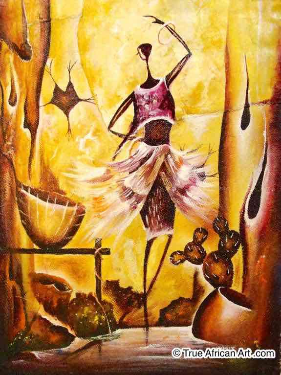 African Paintings of Women for Sale by Willie Wamuti – True African Art